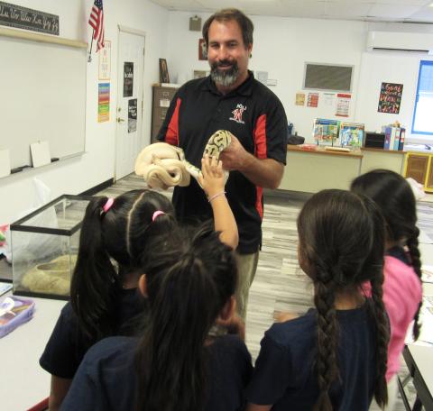 St. Jude Mission School students learn about snakes | Soboba Band of ...